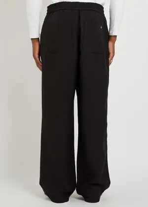 AMI Paris Wide-leg Woven Trousers
