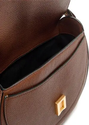 DEMELLIER Siena Grained Leather Saddle Bag - Tan