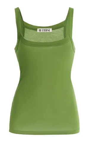 Eterne Duke Cotton-modal Tank Top - Green