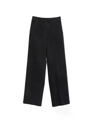 Peserico Navy Wide-leg Tailored Trousers - Blue