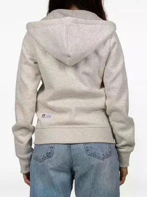 PODHIO Logo Print Zip-up Hoodie