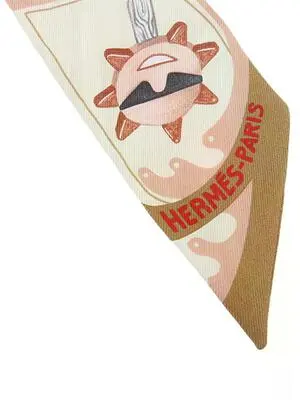 Hermès 2000-2026 Funny Ice Cream Silk Twilly Scarf Scarves