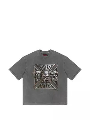 GODSPEED Omerta Graphic-print T-shirt - Grey