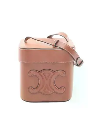 Celine Calfskin Triomphe Box Bag - Brown