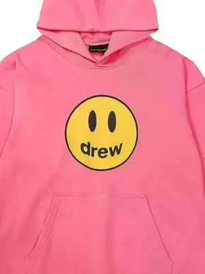Drew Mascot Print Hoodie - Pink