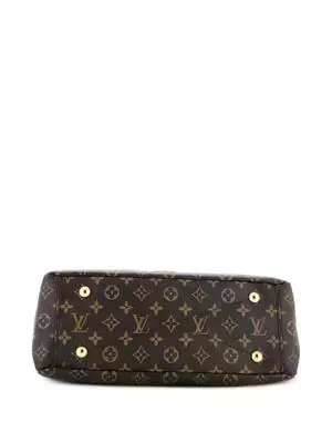 LOUIS VUITTON Pallas Tote Monogram Canvas Leather Shoulder Bag - Brown