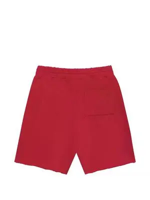 SP5DER Angel Number Graphic-print Shorts - Red