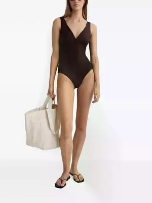Bondi Born Lecco V-neck Swimsuit - Brown
