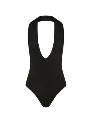 Bondi Born Halterneck Plunge Swimsuit - Black