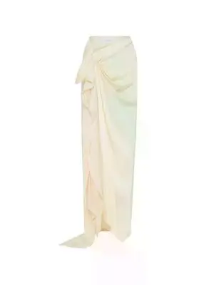 Bondi Born Ardea Draped Maxi Skirt - Neutrals