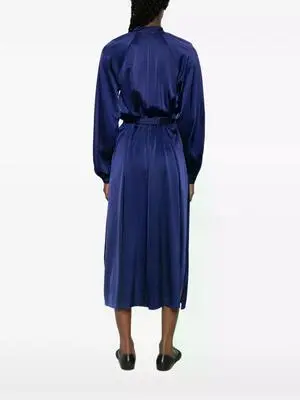 FORTE_FORTE Tie-neck Belted Midi Dress