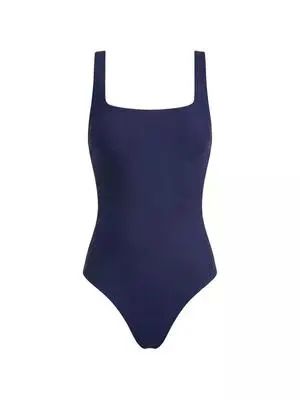 Bondi Born Margot Square-neck Swimsuit - Blue