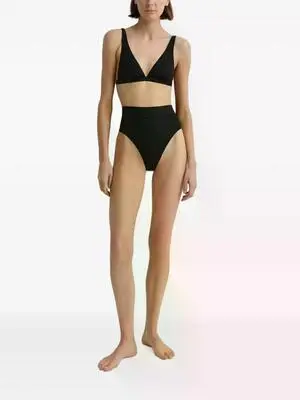 Bondi Born Joan High-waisted Bikini Bottoms - Black
