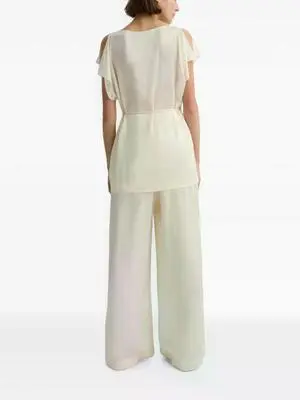 Bondi Born Ardea Luxe Hammered Satin Wide Leg Trousers