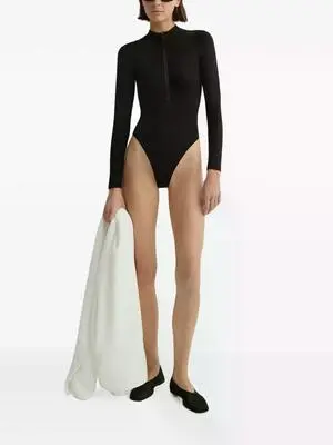 Bondi Born Parker Long-sleeve Zip-front Swimsuit