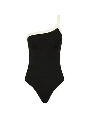 Bondi Born Nicky One-shoulder Swimsuit - Black