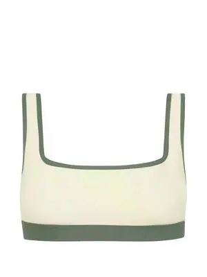 Bondi Born Hayden Square-neck Bikini Top - Neutrals