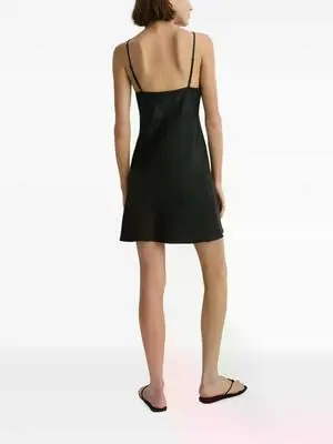 Bondi Born Como Bias-cut Slip Mini Dress - Black