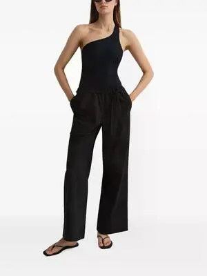 Bondi Born Colette One-shoulder Swimsuit - Black