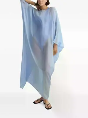 Bondi Born Capri Silk Caftan Dress - Blue