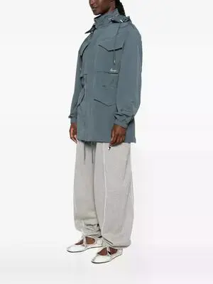 Kenzo Drawstring Hem Hooded Parka Coat