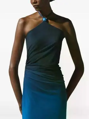 BAOBAB Blake Resin-embellished Ruched Maxi Dress