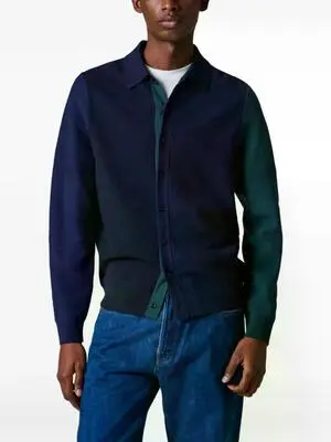 Paul Smith Colour-block Button-up Knitted Shirt