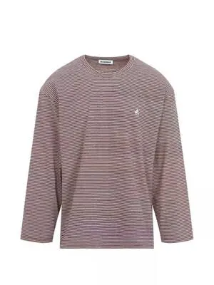 JIL SANDER Striped Long-sleeve T-shirt - Red