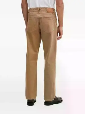 BENETTON Straight-leg Logo-patch Trousers