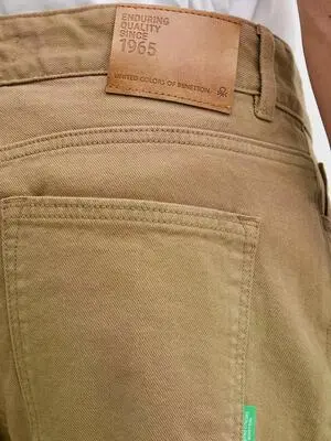 BENETTON Straight-leg Logo-patch Trousers