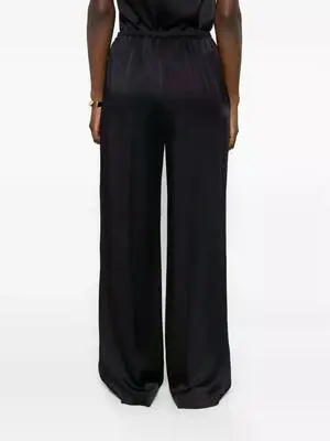 FORTE_FORTE Satin Finish Trousers - Blue
