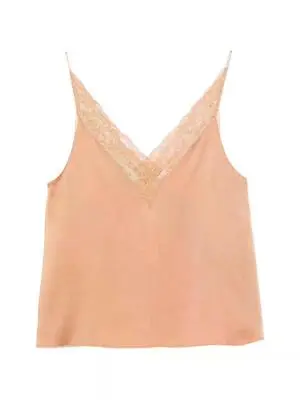 FORTE_FORTE Lace Trim Camisole Top