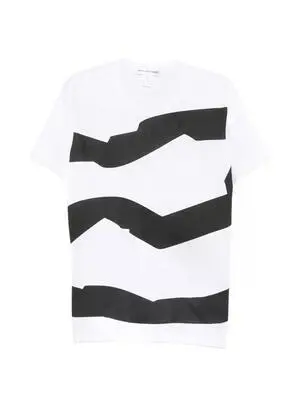 Comme Des Garçons Graphic-print Cotton T-shirt - White