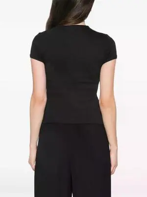Saint Laurent Cassandre Embroidered T-shirt