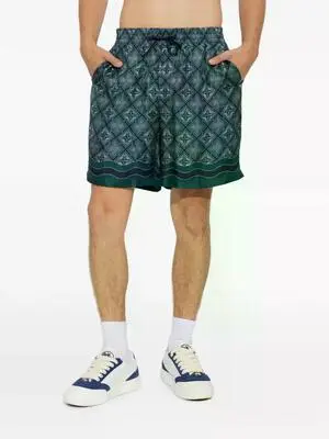 Casablanca Radiating Monogram Silk Deck Shorts