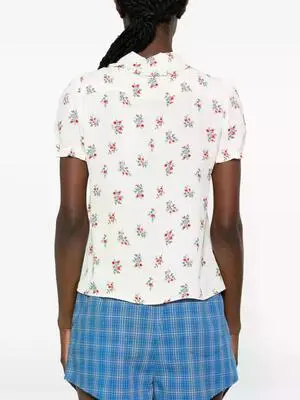 N°21 Floral Print Puff Sleeve Blouse