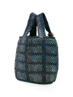 A.p.c. Pecan Raffia Tote Bag