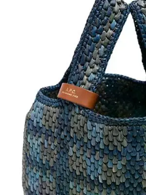 A.p.c. Pecan Raffia Tote Bag