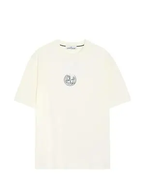 Stone Island Logo-print Crew-neck T-shirt - Neutrals