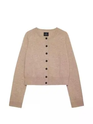 ANINE BING ANINE BING Joye Cardigan In Stone Melange Neutrals