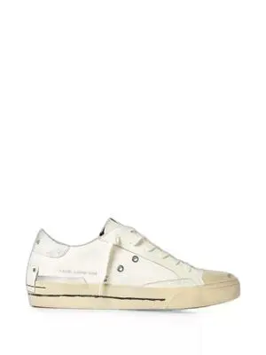CRIME LONDON Recut Canvas Leather Sneakers