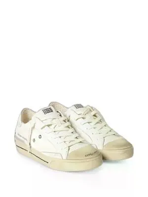 CRIME LONDON Recut Canvas Leather Sneakers