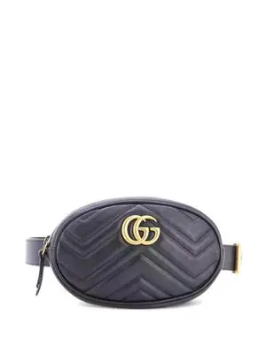 Gucci Gg Marmont Matelasse Leather Belt Bag