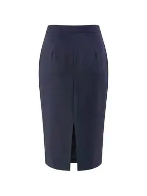 Elisabetta Franchi High-waist Midi Pencil Skirt With Chain Detail