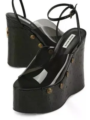 NAKED WOLFE Tiger-lilly Wedge Pumps