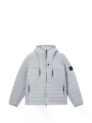 Stone Island Quilted Hooded Jacket - Grey