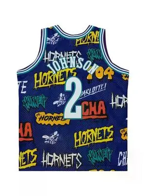 Mitchell & Ness Charlotte Hornets Graphic Print Vest