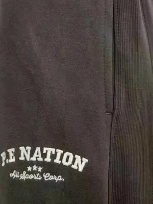 P.E Nation Logo-embroidered Wide Leg Track Pants
