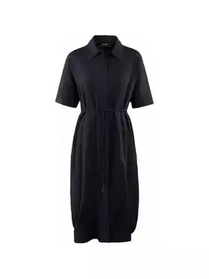 MOORER Linai-glx Belted Midi Dress