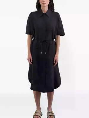 MOORER Linai-glx Belted Midi Dress